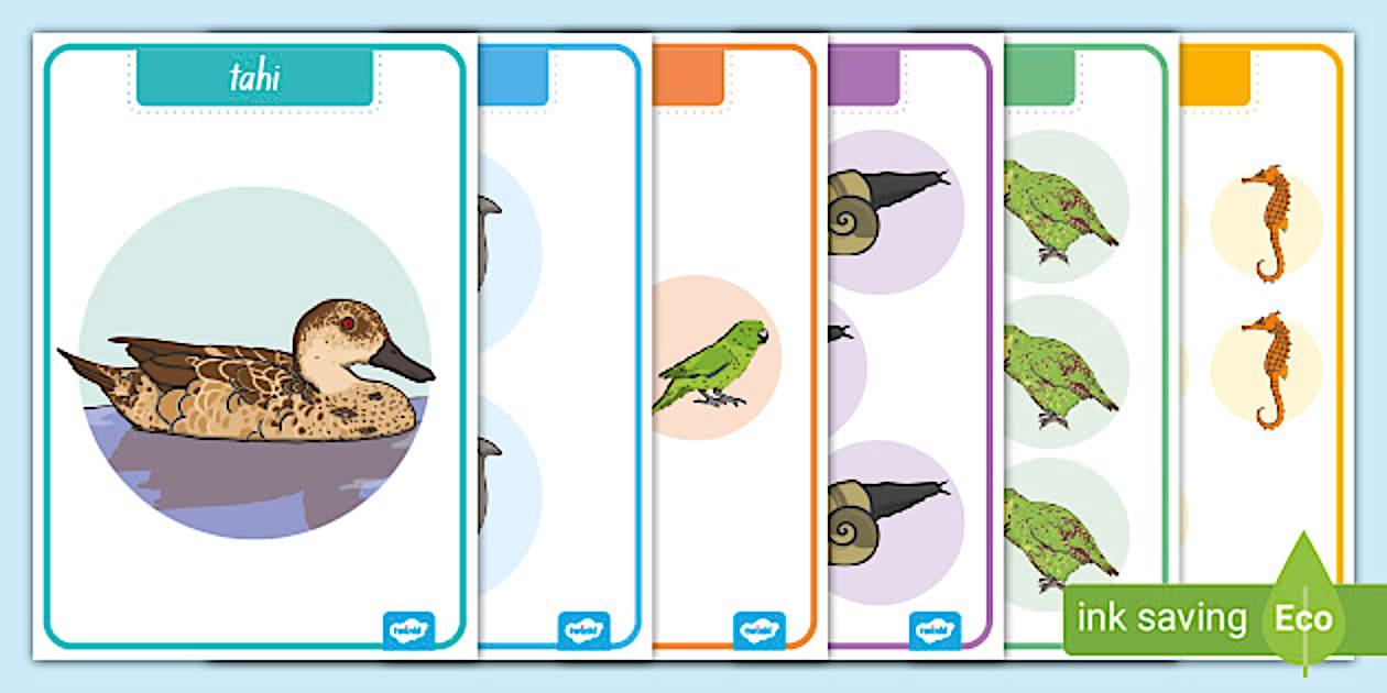 Numbers 1-20 Display Poster Te Reo Māori Animals - Twinkl