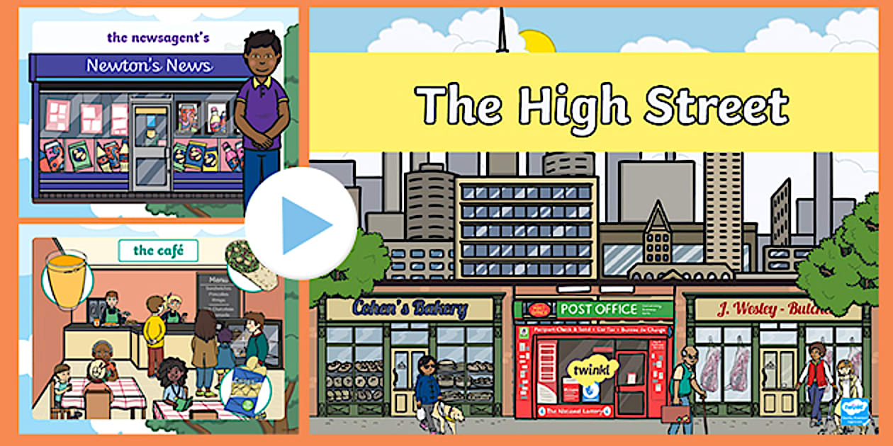 The High Street PowerPoint (teacher made) - Twinkl