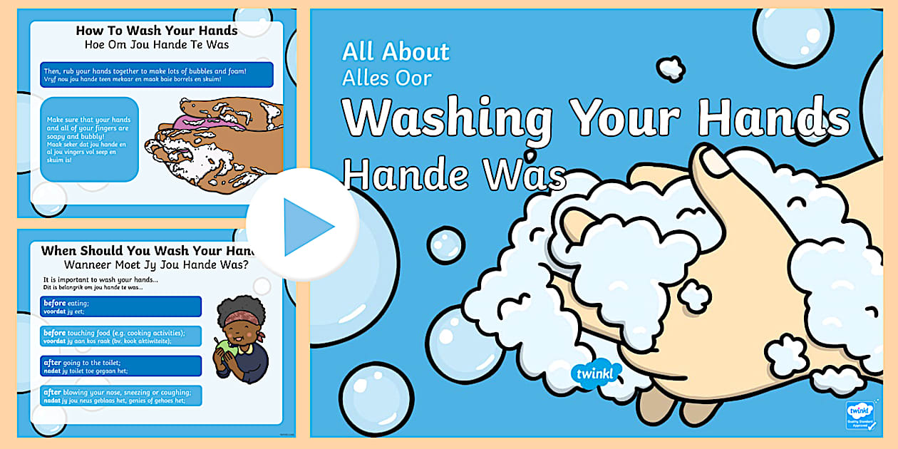 All About Washing Your Hands PowerPoint (teacher made)