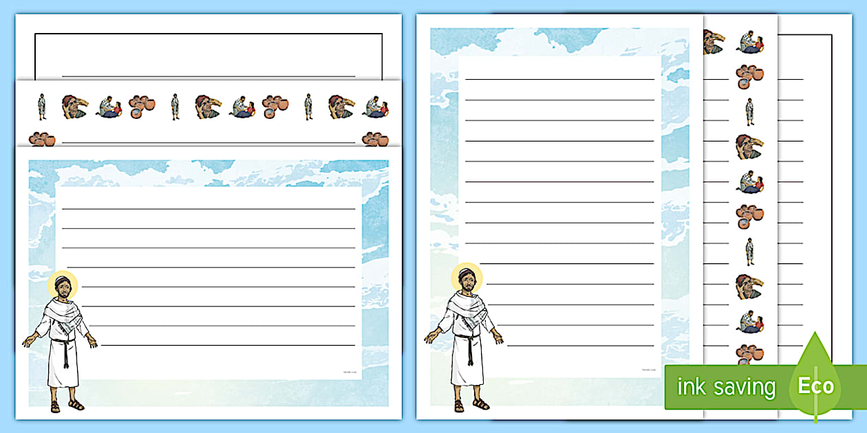 The Miracles of Jesus Bible Stories Page Border Pack