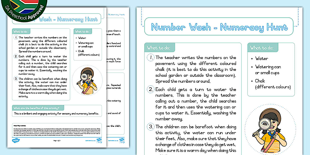 Toddlers: Number Wash- Numeracy Hunt (Hecho por educadores)