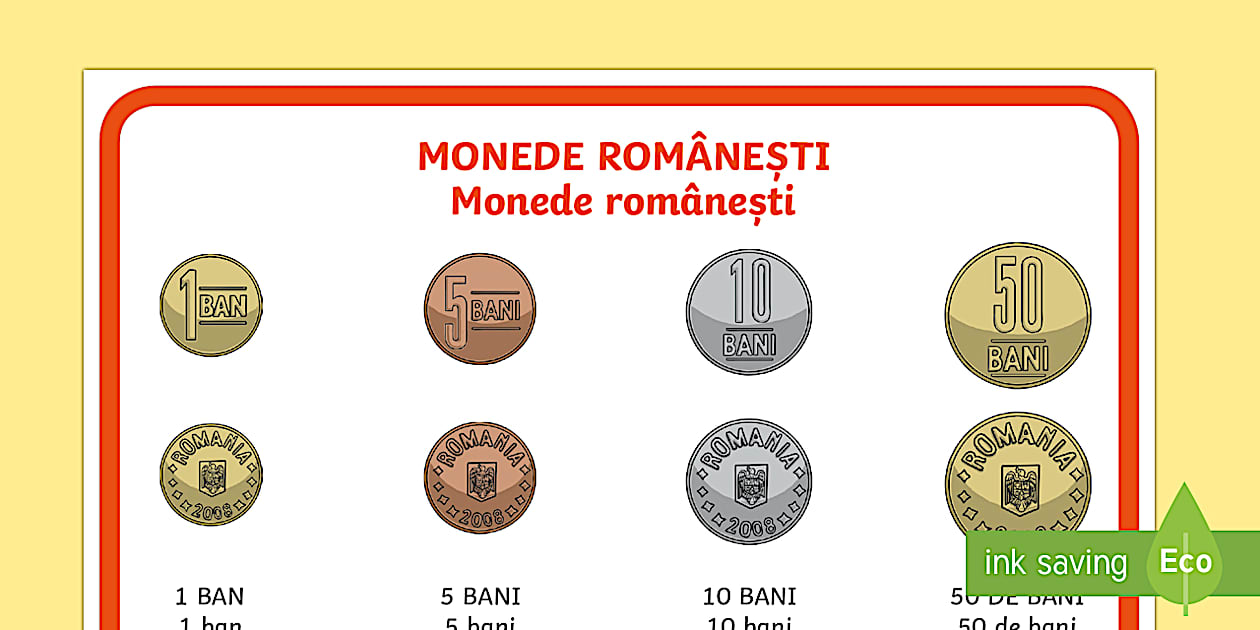 Monede românești - Planșă