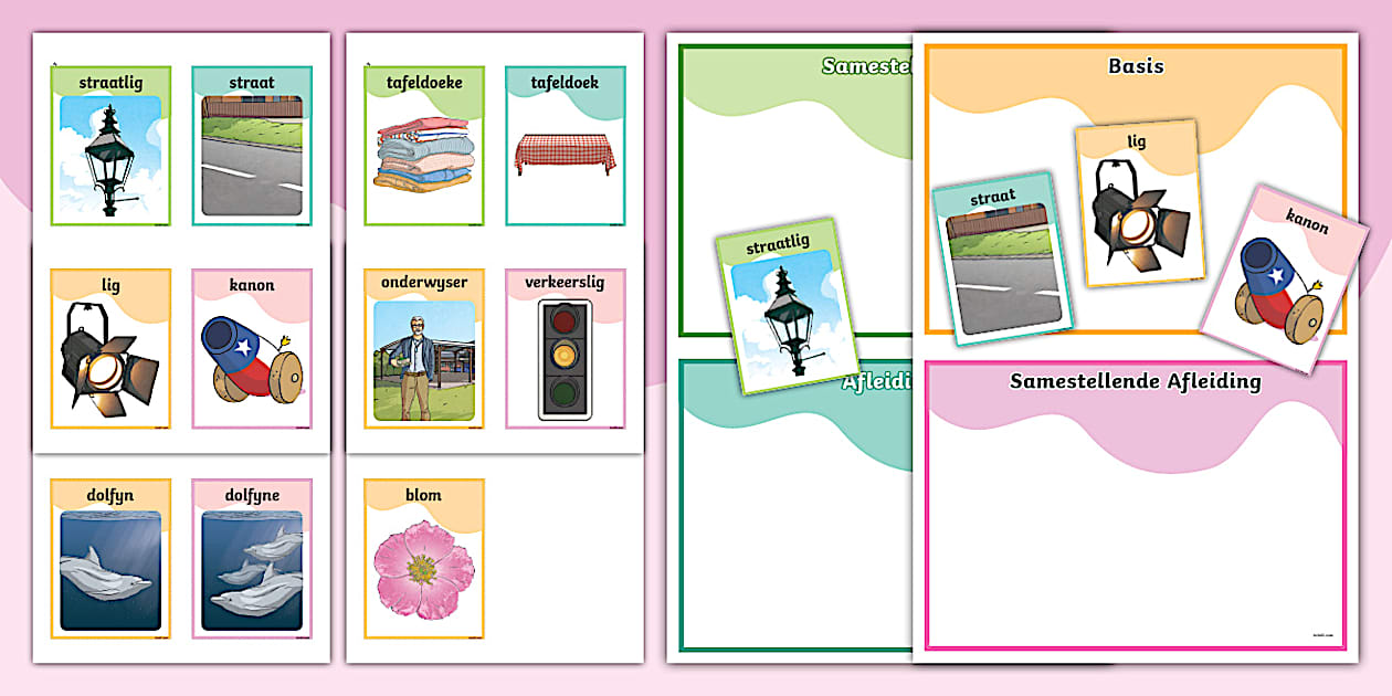 Woordvorming Paskaarte (teacher made) - Twinkl