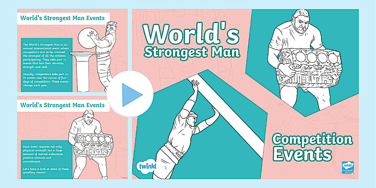 World's Strongest Man Competition Events PowerPoint - Twinkl