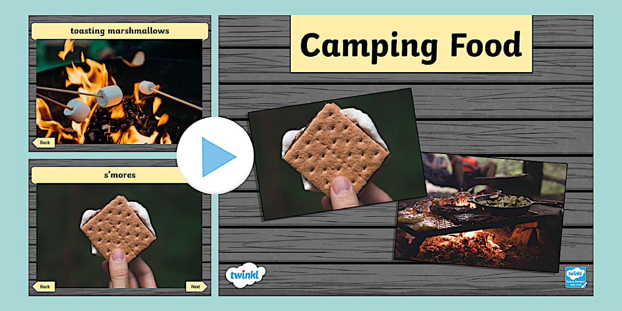 Camping Food Photo Powerpoint (teacher made) - Twinkl
