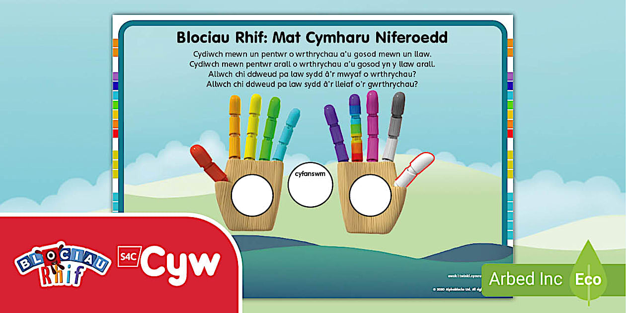 Blociau Rhif: Mat Cymharu Niferoedd - Mathemateg a Rhifedd