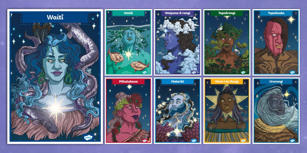 Te Iwa o Matariki | Kauruku me te Pikitia | 9 Matariki stars