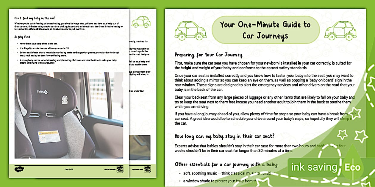 Your One-Minute Guide to Car Journeys (teacher made)