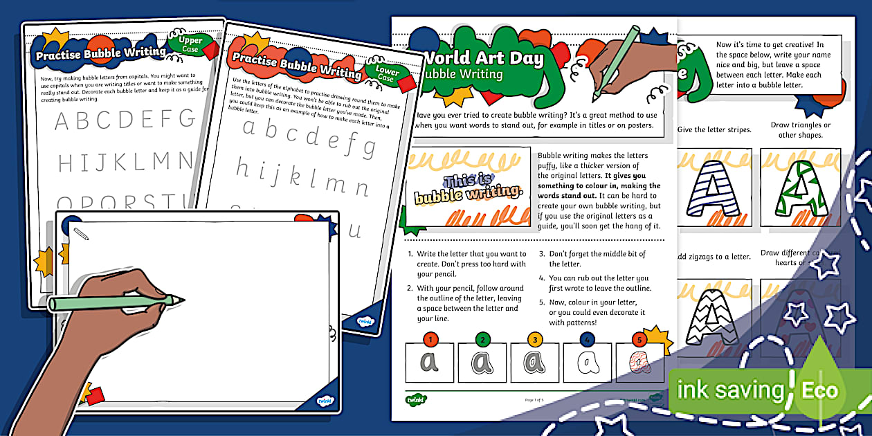 Printable Bubble Handwriting Practice | Twinkl Parents 5-7