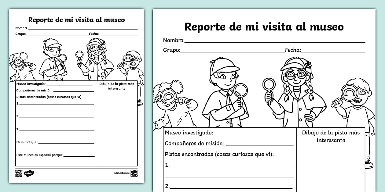 Reporte de visita al museo - detectives