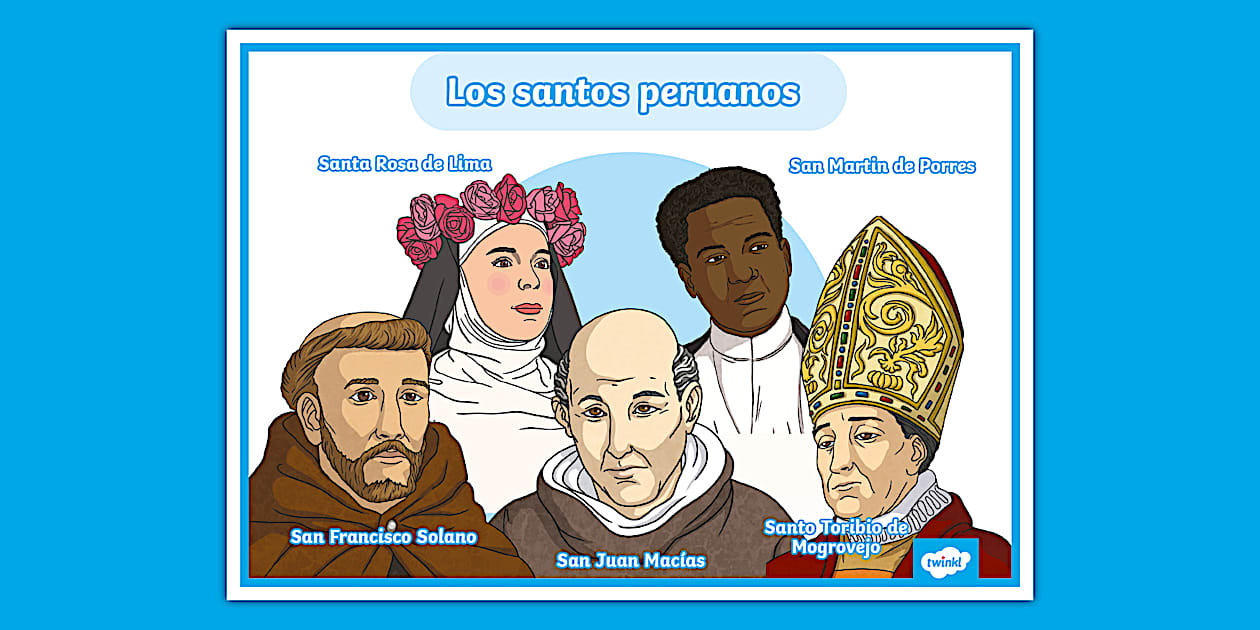Póster: Los Santos Peruanos | Recursos Educativos Twinkl