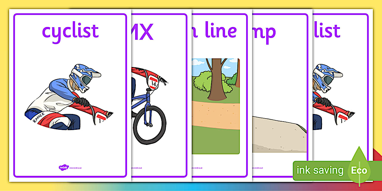 BMX Cycling Display Posters (teacher made) - Twinkl