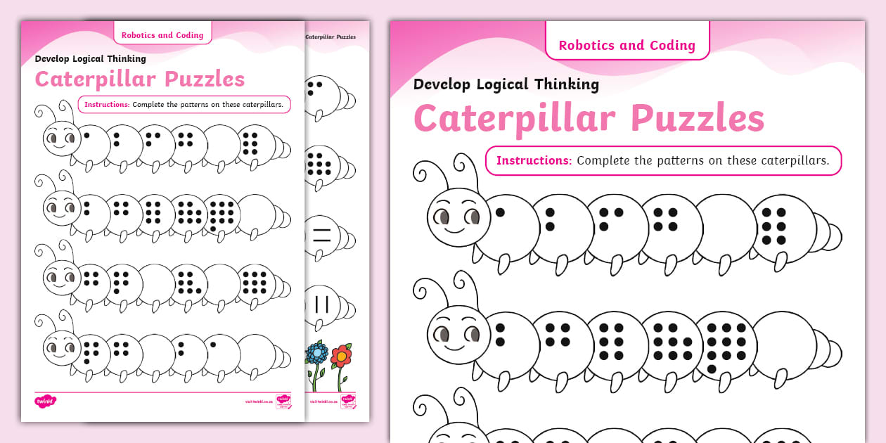 Robotics And Coding Developing Algorithmic Logic Caterpillar