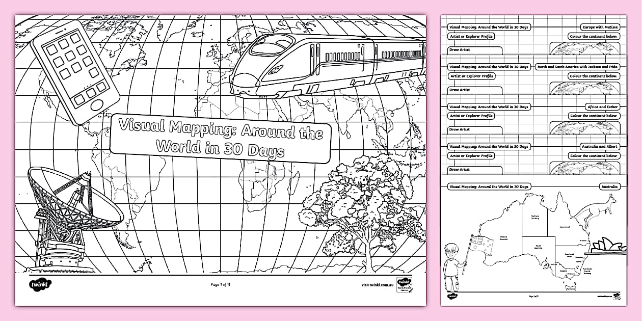 Visual Mapping Concept Booklet (teacher made) - Twinkl