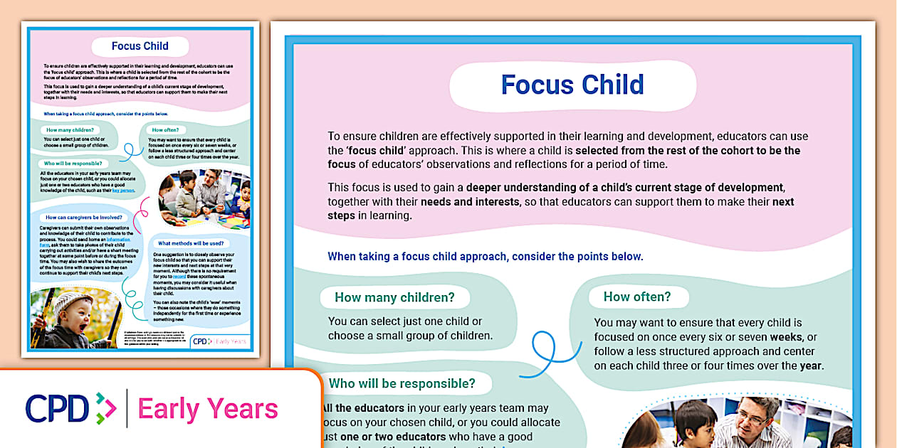 Focus Child | Poster (teacher made) - Twinkl
