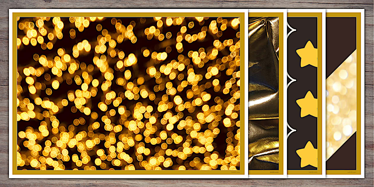 Gold Placemats | Twinkl Party (Teacher-Made) - Twinkl