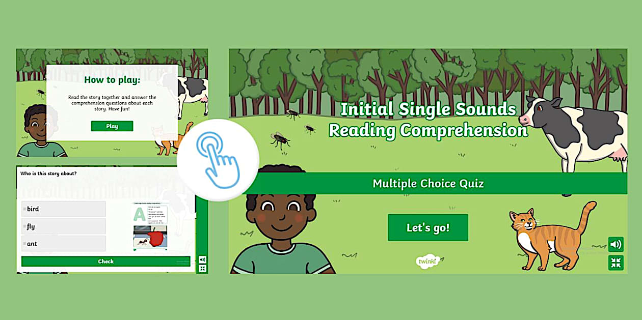 Initial Sounds Reading Comprehension (Teacher-Made) - Twinkl