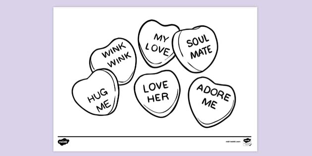 Love Heart Colouring Page | Colouring Pages (teacher made)