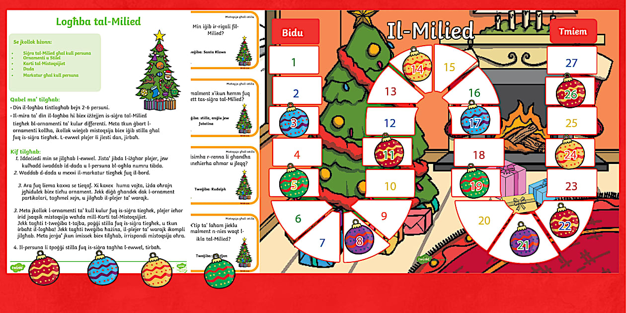 Logħba tal-Milied (teacher made) - Twinkl