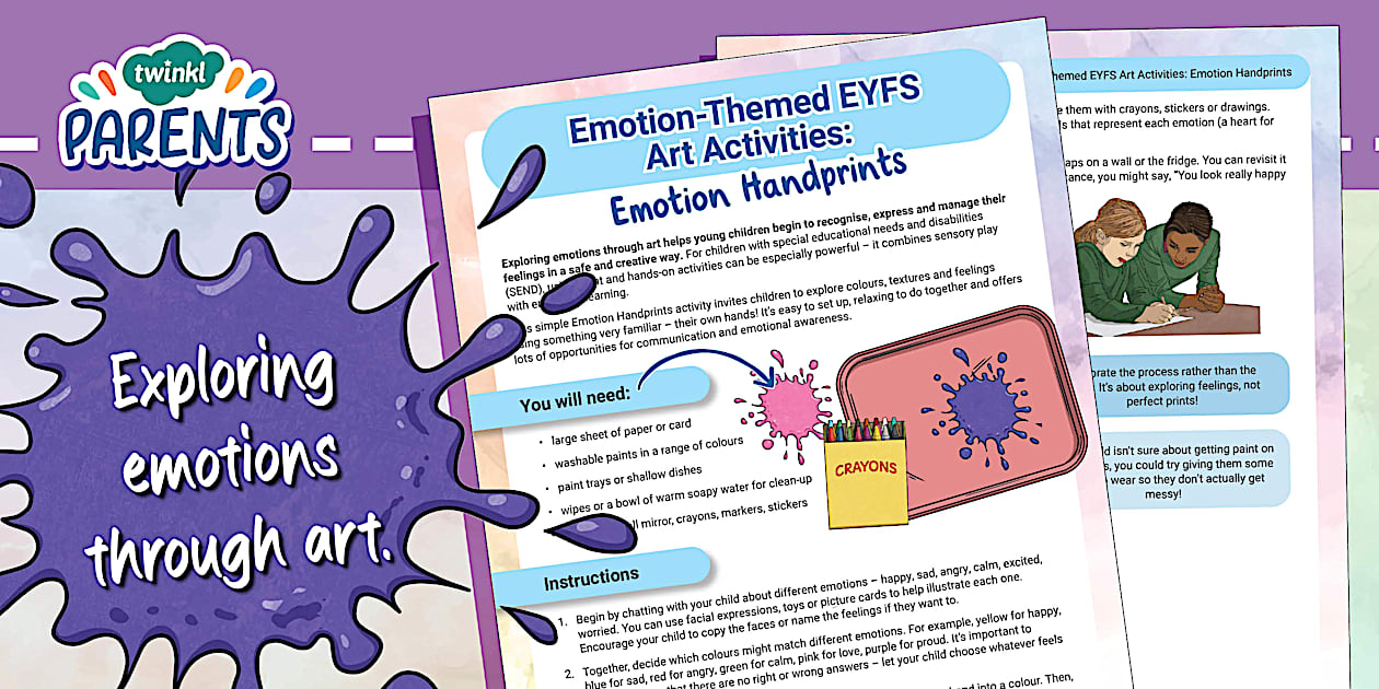 Emotions Handprints Craft for SEND Children