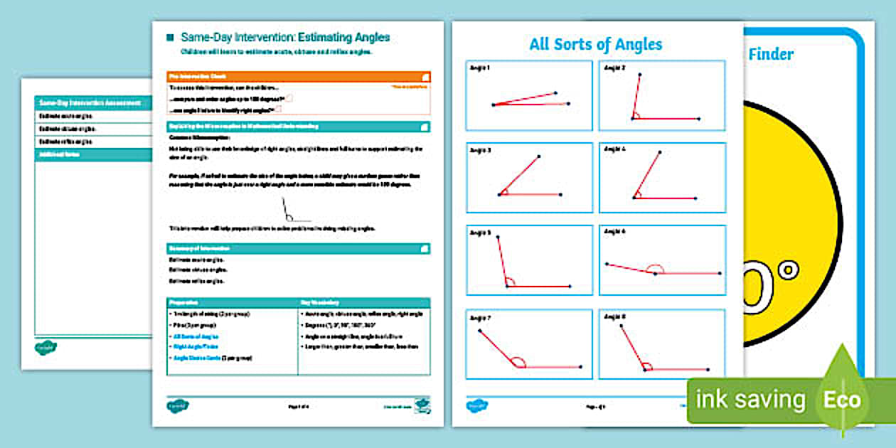 👉 Year 5 Maths Same-Day Intervention Plan: Estimating Angles
