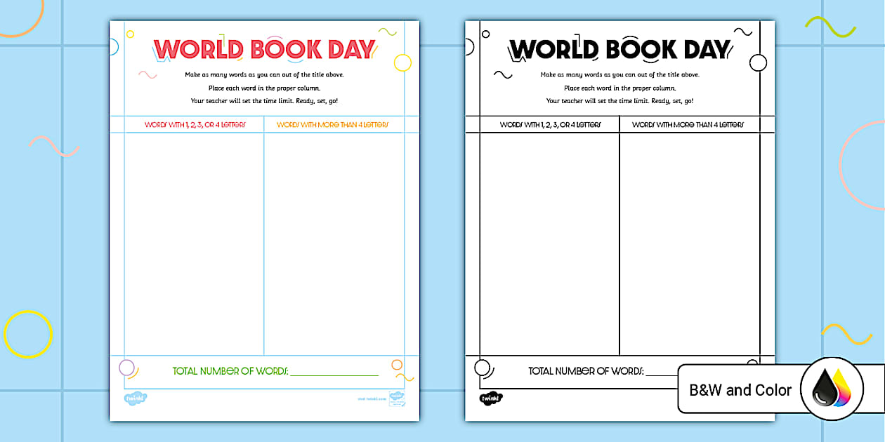 World Book Day Word Challenge (teacher made) - Twinkl