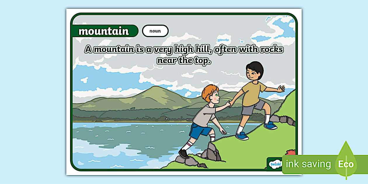 Definition of a Mountain Display Poster (Teacher-Made)