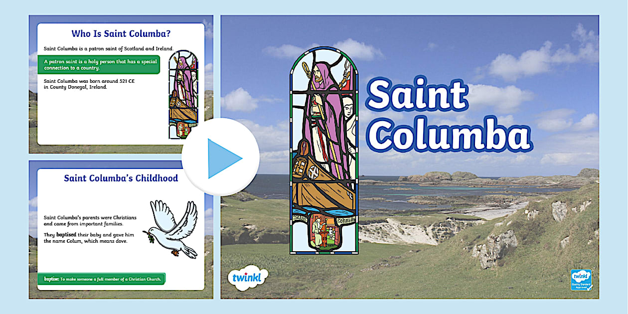 Saint Columba PowerPoint (teacher made) - Twinkl