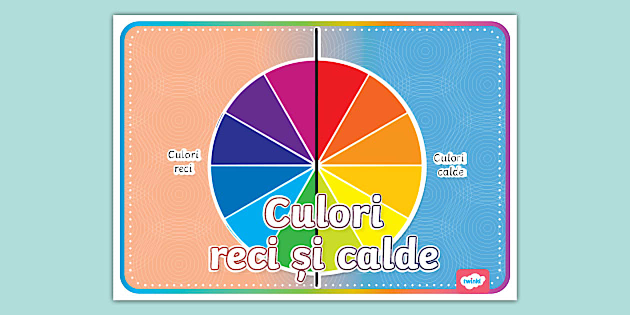 Culori calde și reci – Planșă (teacher made) - Twinkl