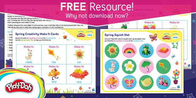 FREE Play-Doh: Spring Creativity Bin (Teacher-Made) - Twinkl