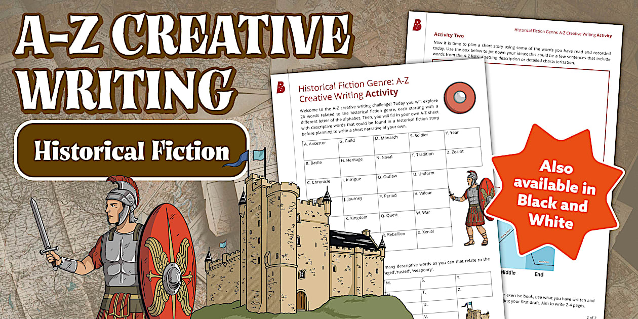 Historical Fiction Genre: A-Z Creative Writing Activity