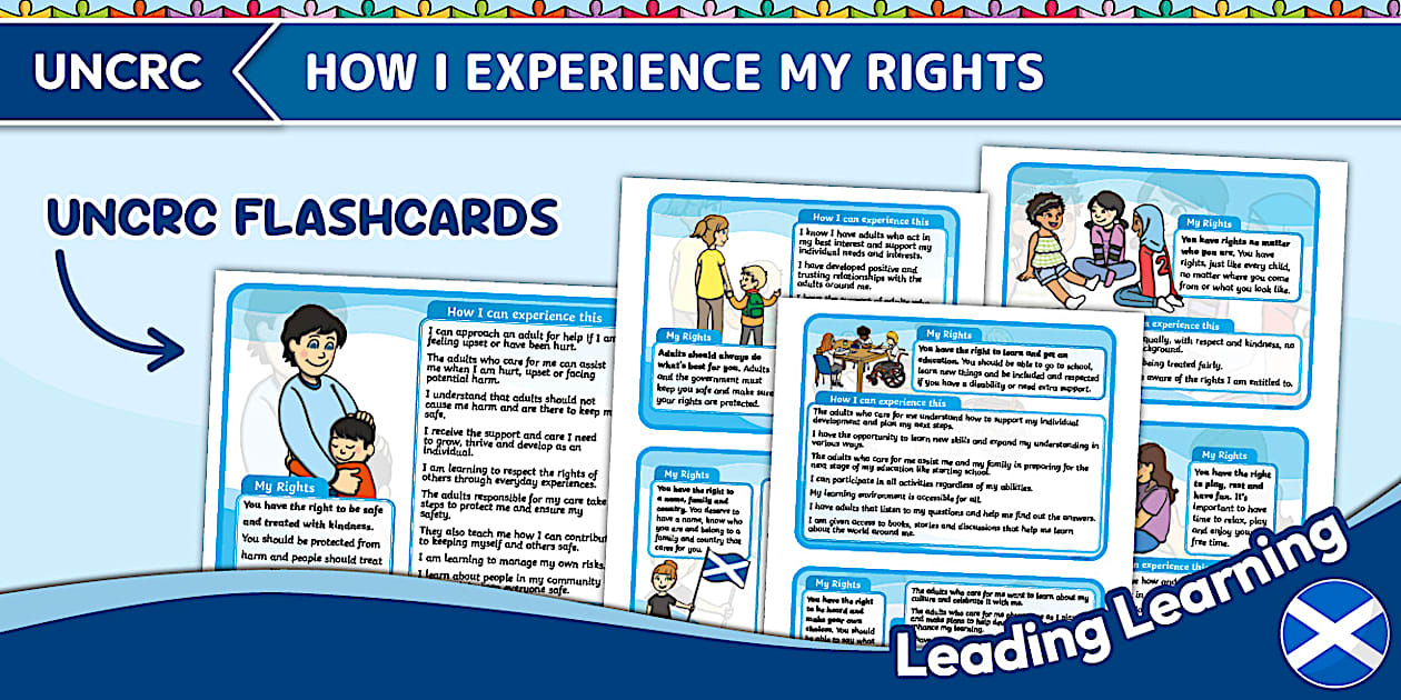 UNCRC How I Experience My Rights Early Flashcards