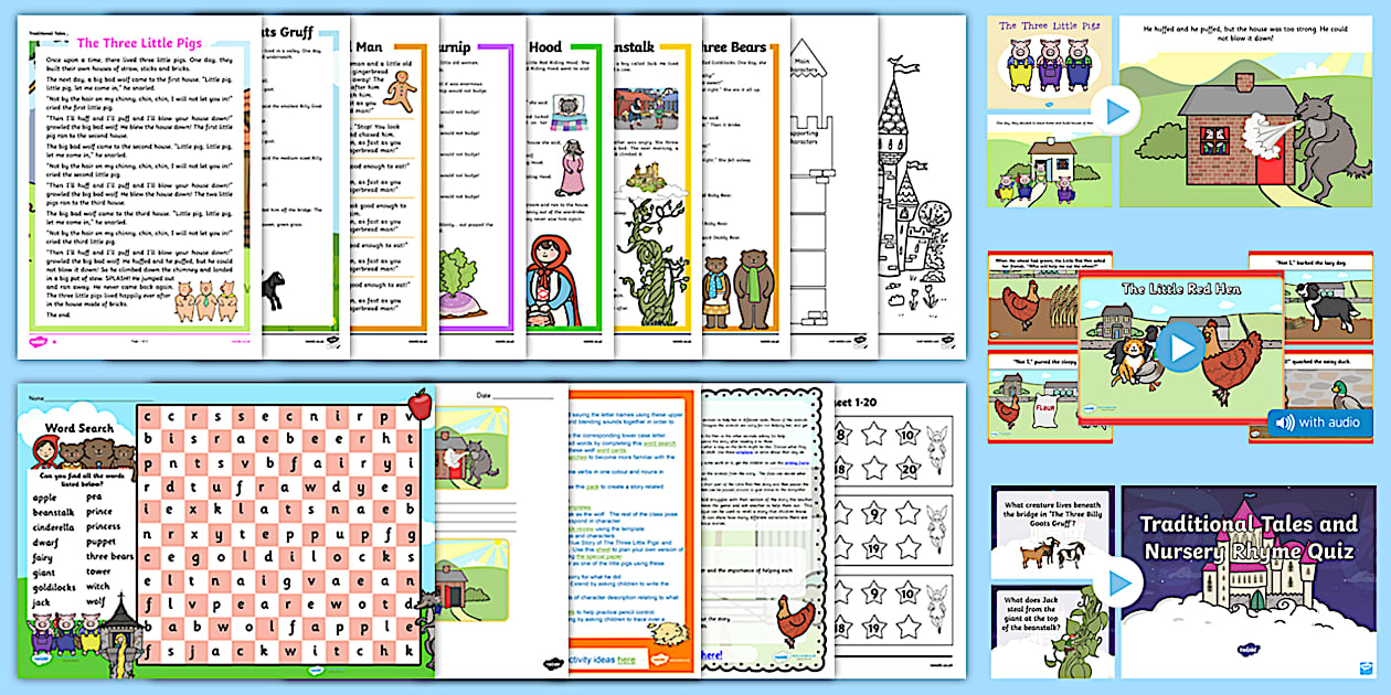 Traditional Tales Lesson Planning for Year 1 (teacher made)