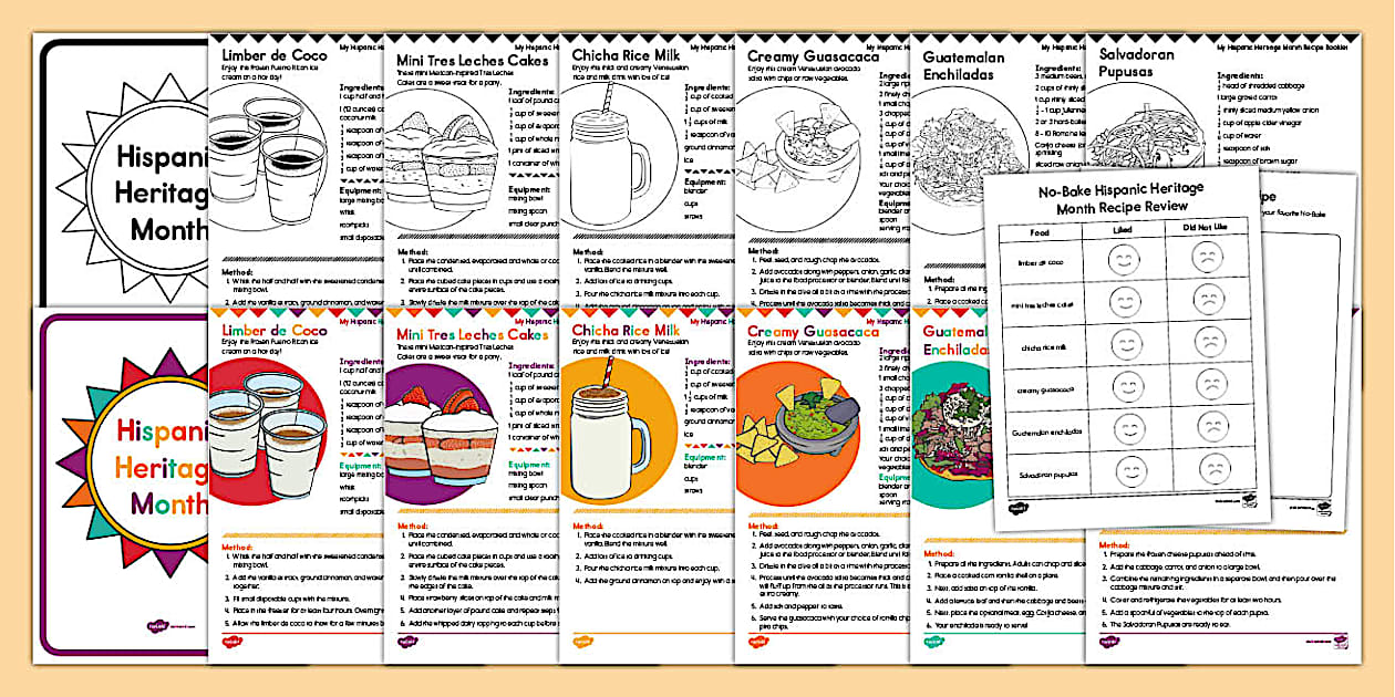 Hispanic Heritage Month Food | No-Bake Recipe Booklet