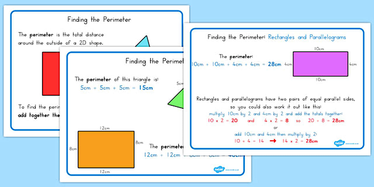 Area and Perimeter Display Posters (teacher made) - Twinkl
