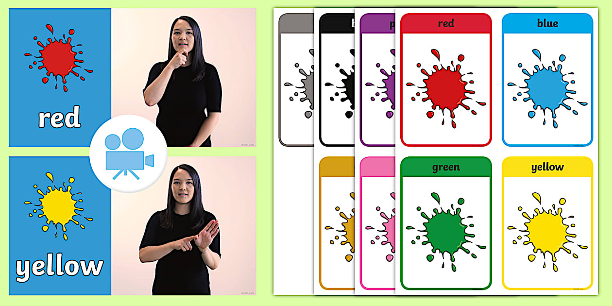 BSL Colours | Colours British Sign Language (BSL) Video Pack