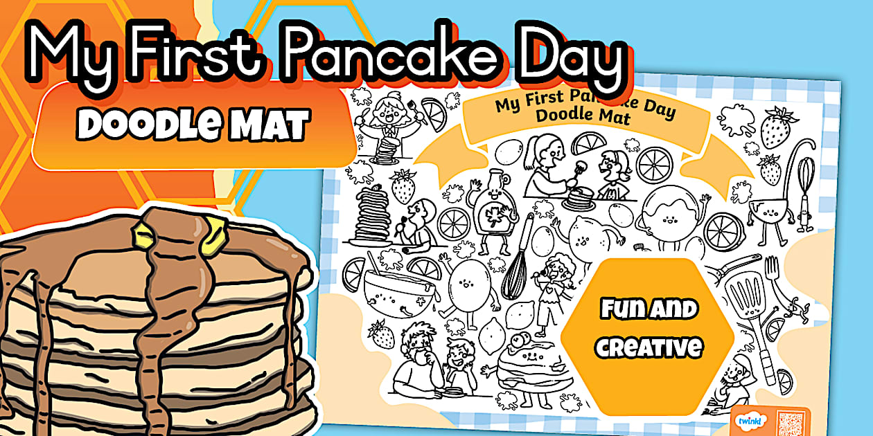 Foundation Phase Life Skills - My First Pancake Day - Doodle Mat (CAPS