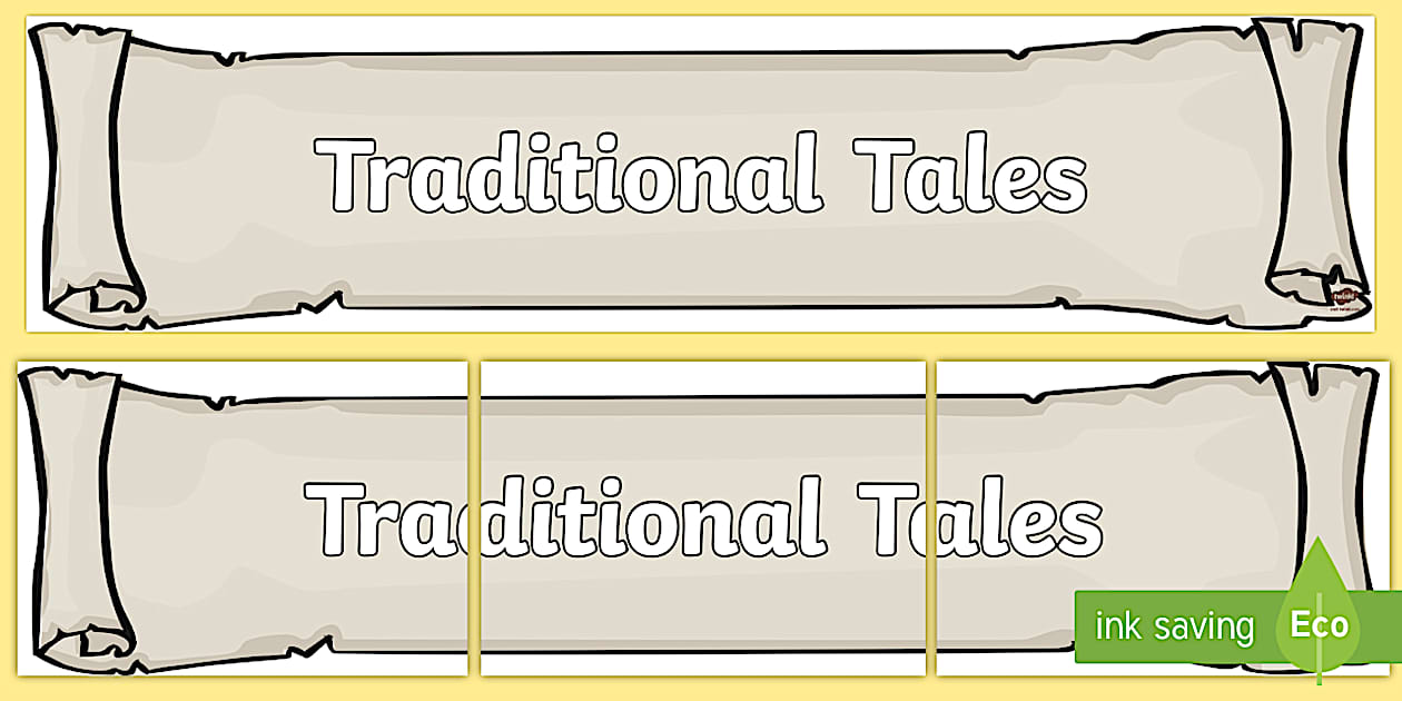 👉 Scroll Banner | Traditional Tales (Teacher-Made)