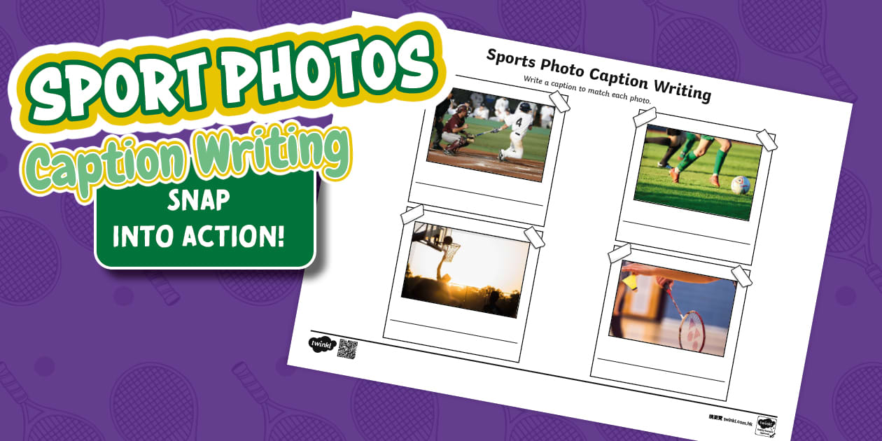 Sports Photo Caption Writing Template