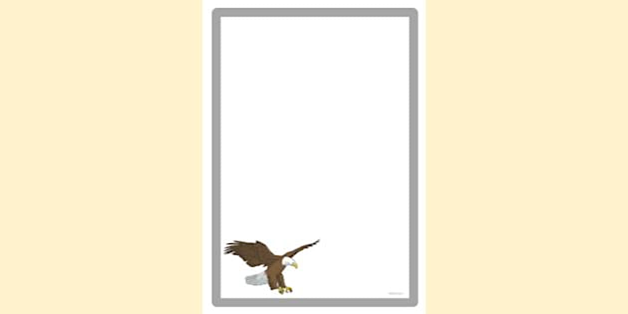 Simple Blank Eagle Border | Page Borders | Twinkl - Twinkl