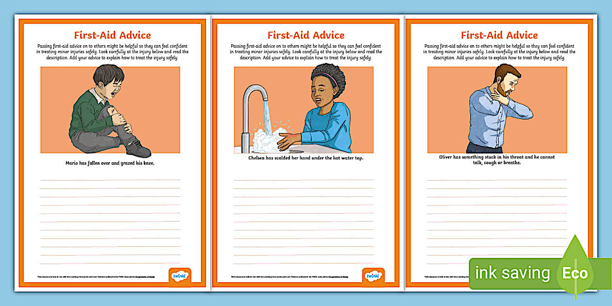 First-Aid Advice Poster Design Activity (teacher made)