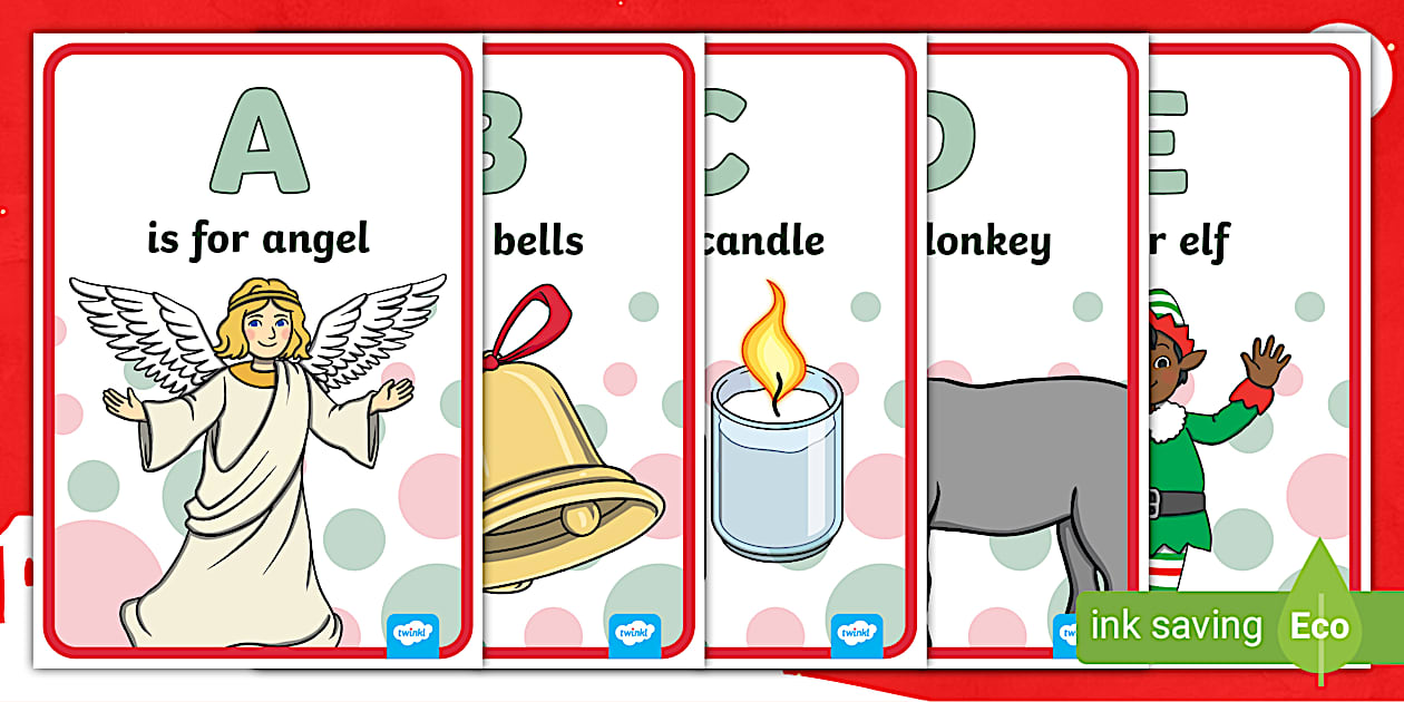Christmas Alphabet - Display Posters - Primary Education Resource
