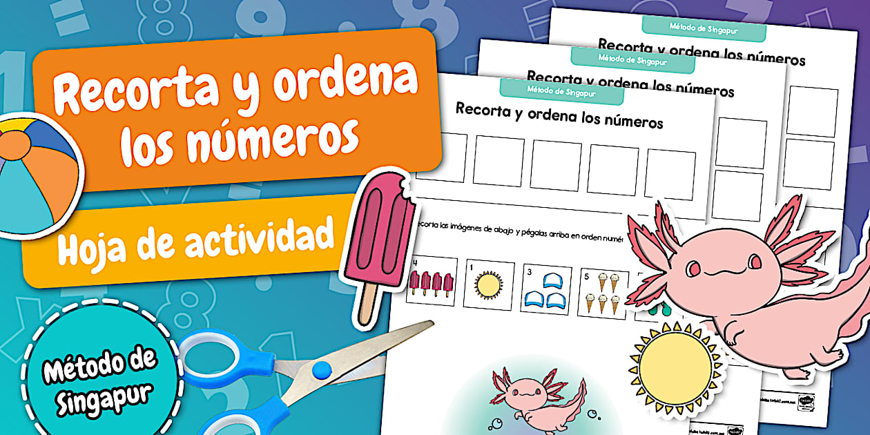 Recorta y ordena números