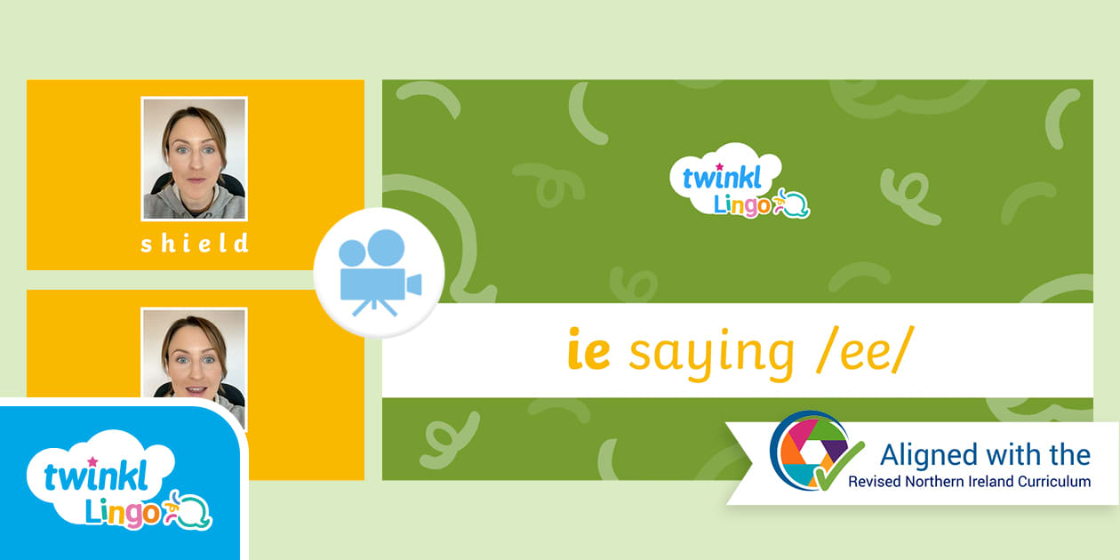 Twinkl Lingo Stage 5/6 'ie' saying /ee/ sound video - Twinkl