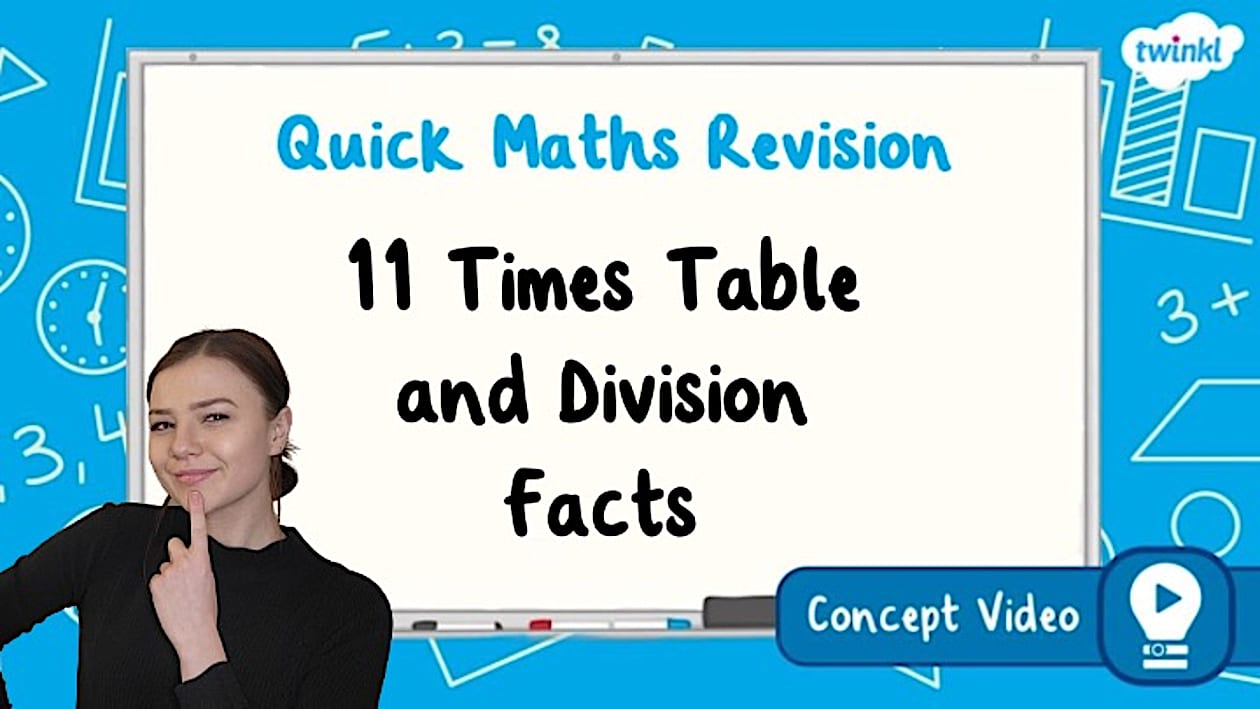👉 11 Times Table and Division Facts | KS2 Maths Concept Video