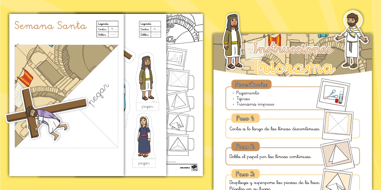 Triorama: Semana Santa (professor feito) - Twinkl