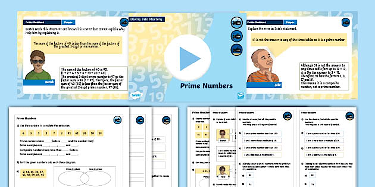 👉 White Rose Maths Compatible Year 5 Prime Numbers