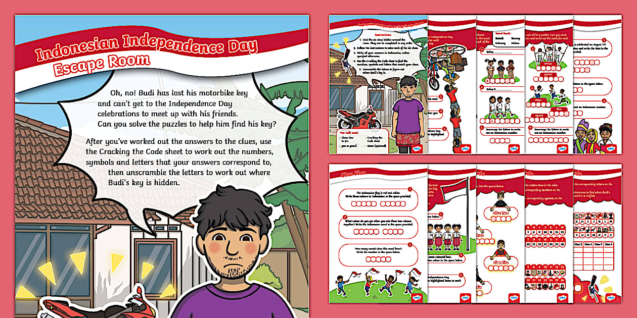 Indonesian Independence Day Escape Room Lower Primary