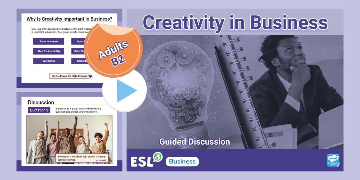 ESL Creativity in Business Guided Discussion [Adults, B2]