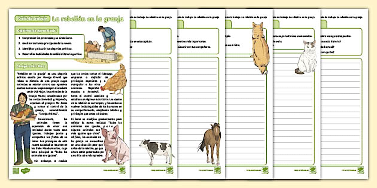 Guía - Libro - La rebelión en la granja - Twinkl Colombia